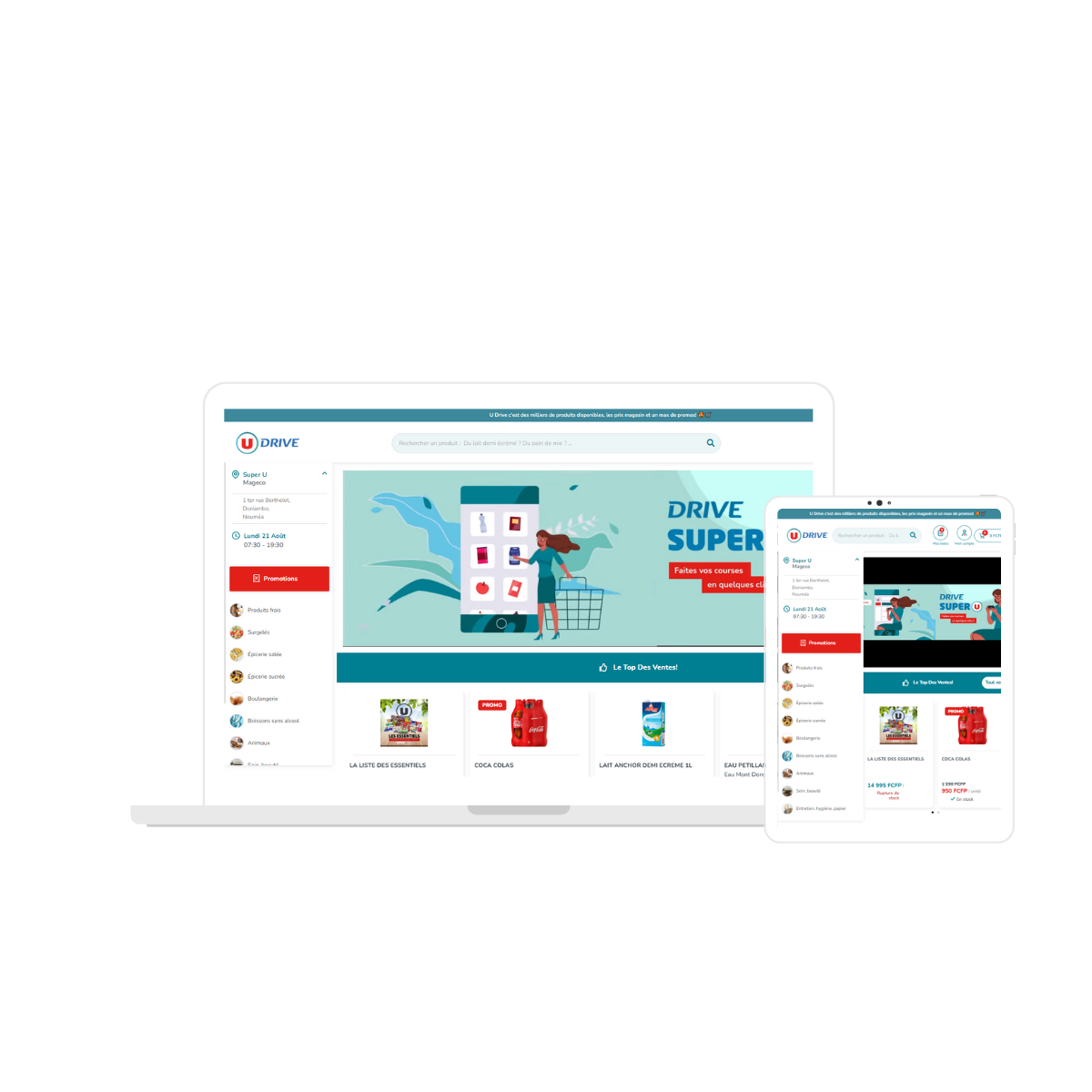 Le 1er site internet type Drive en Nouvelle-Calédonie